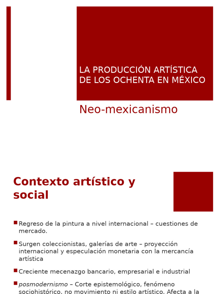 Vdocuments - MX La Produccion Artistica de Los Ochenta en Mexico Neo Mexicanismo | PDF