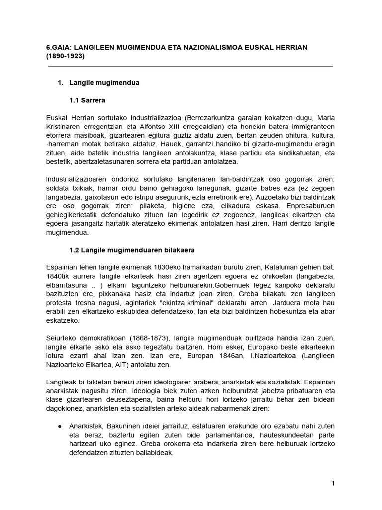 Historia 6. Gaia (2.batxi) | PDF