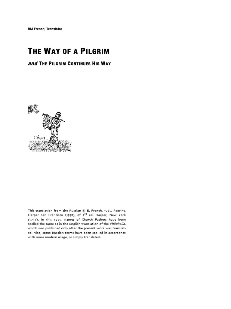 Book - The Way of a Pilgrim | PDF