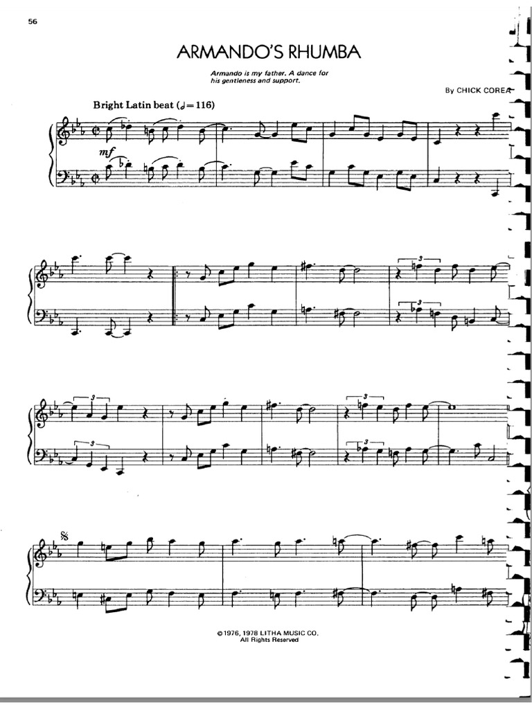 ARMANDO´S RHUMBA (PIANO) | PDF
