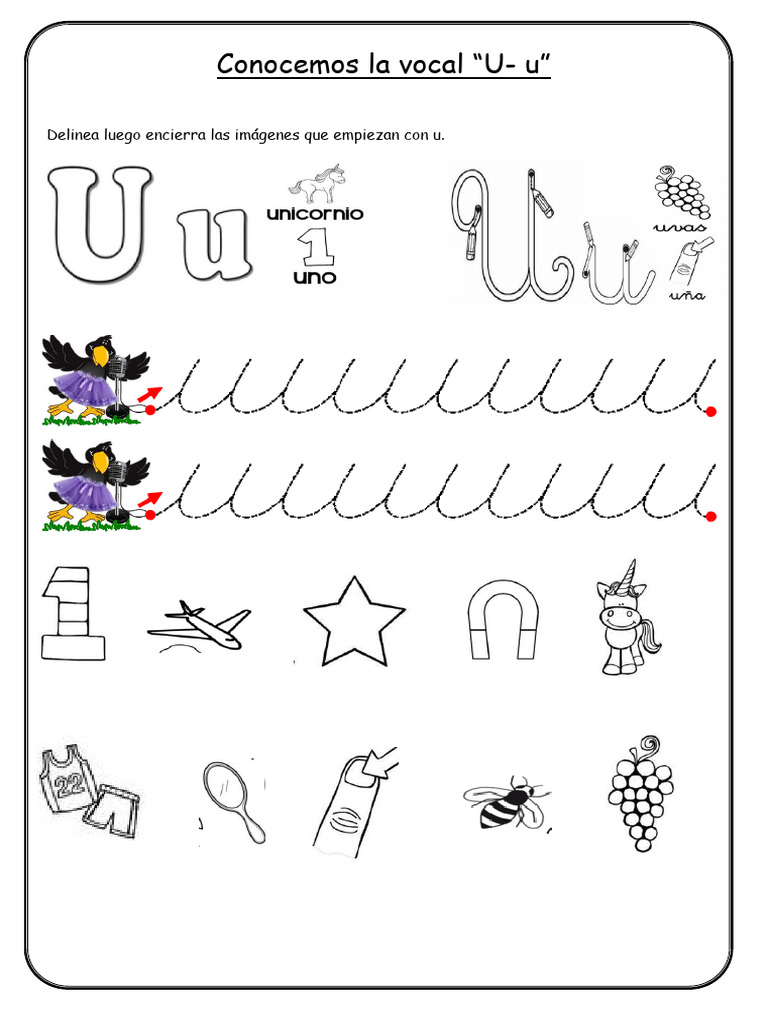 Conocemos La Vocal U | PDF