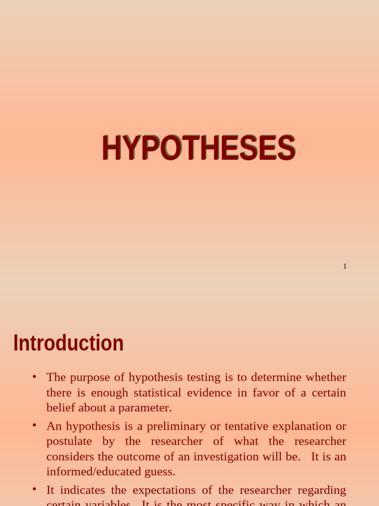Understanding Hypotheses in Research | PDF | Hypothesis | Career & Growth