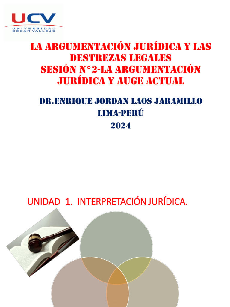 PPT-N°2-LA ARGUMENTACIÓN JURÍDICA SIGLO XXI- | PDF