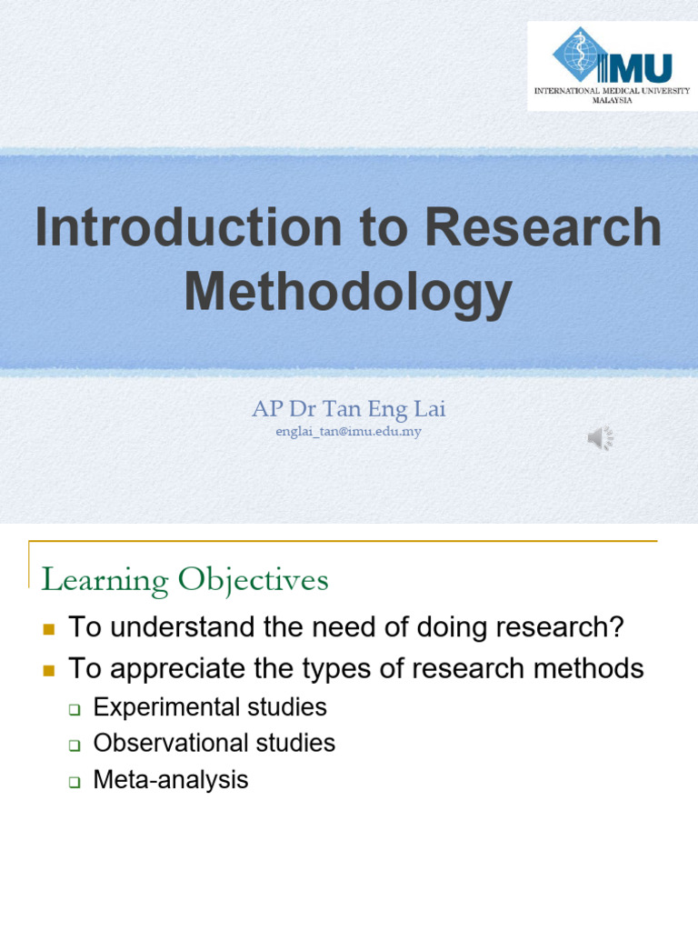 Intro To Research Methodology | PDF