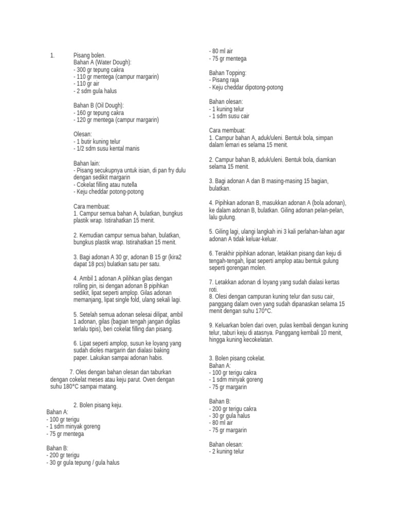 Pisang Bolen | PDF
