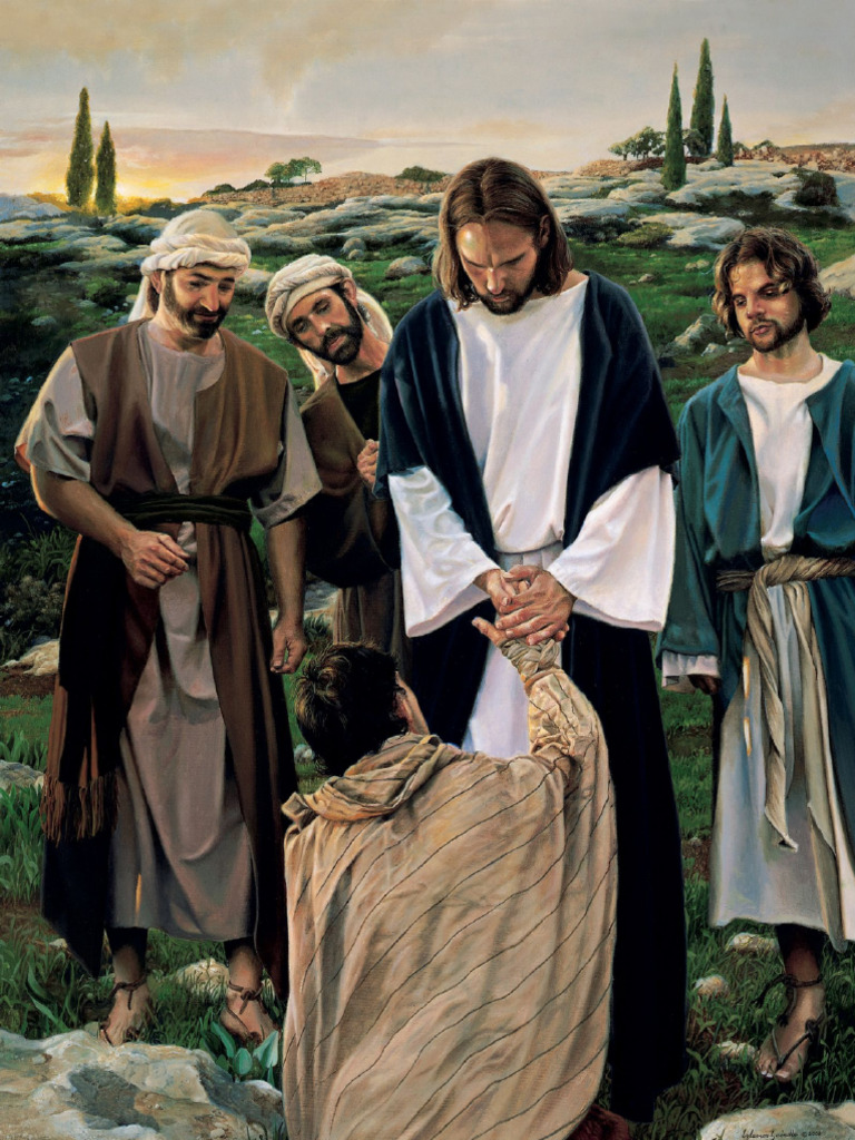 Hombre de Rodillas Ante Jesús | PDF