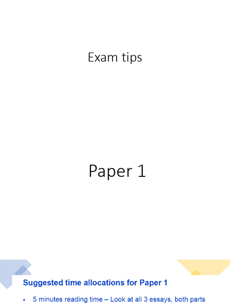 Exam Tips | PDF