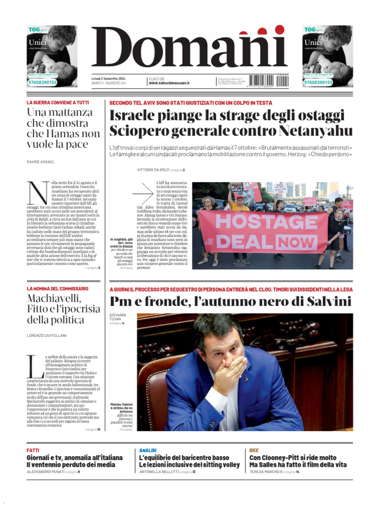 Domani 02 Settembre 2024 | PDF