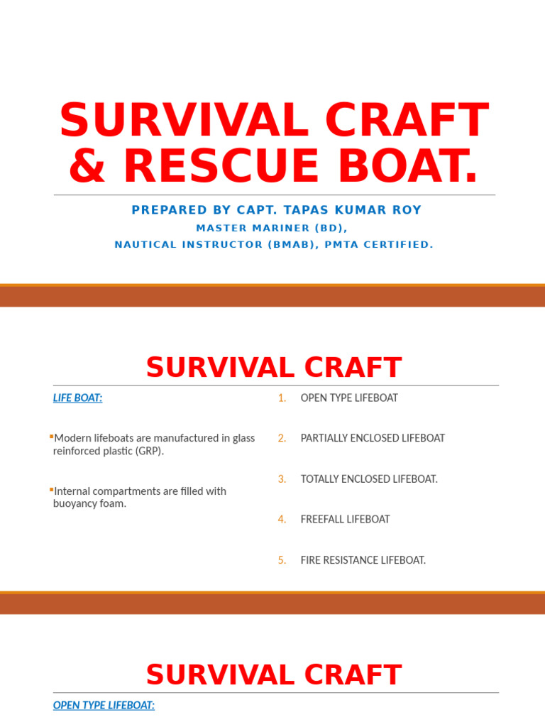 Survival Craft & Rescue Boat | PDF