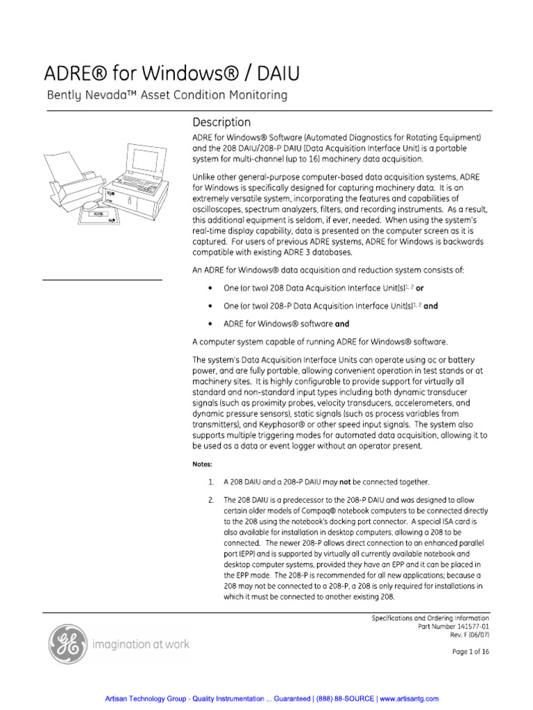 adre 208 data sheet | PDF