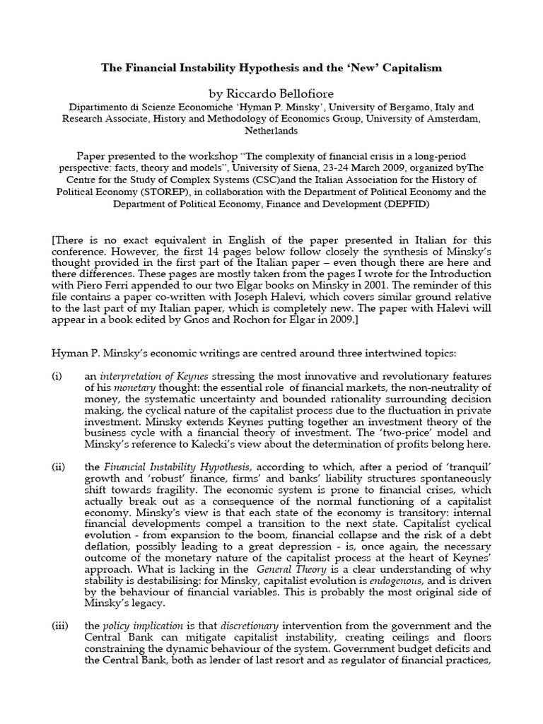 The New' Capitalism | PDF