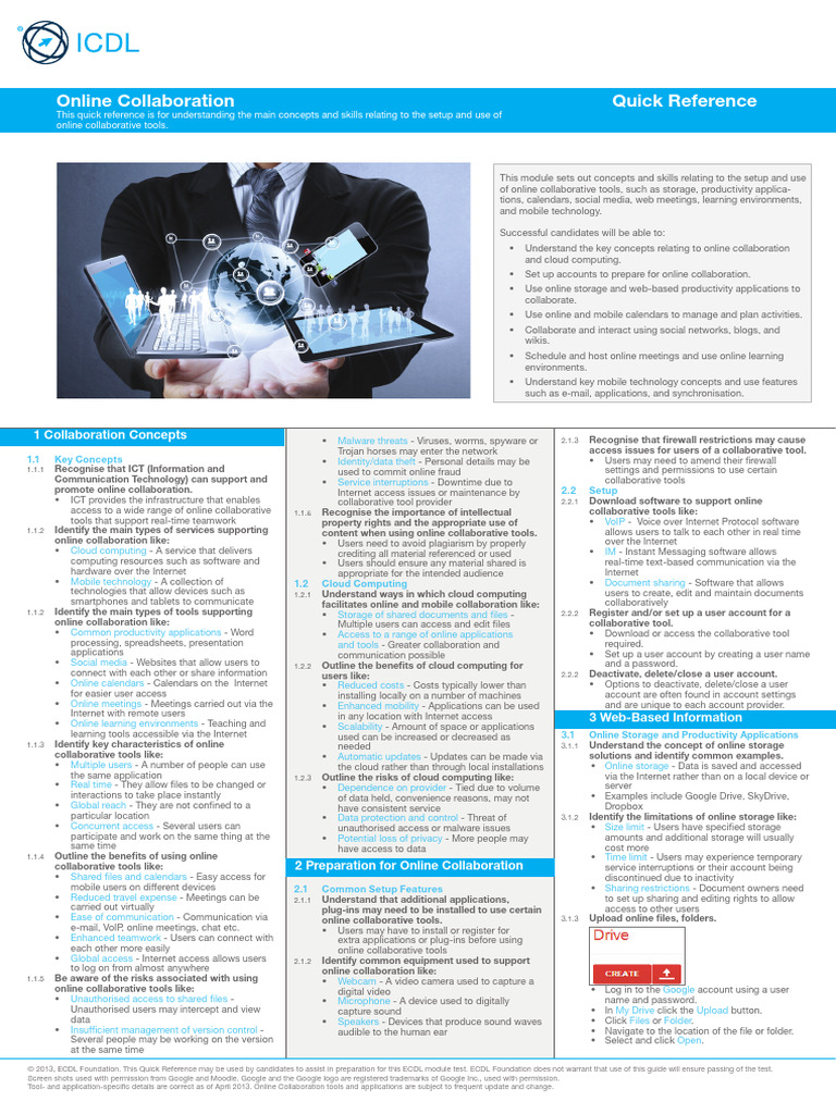 2-Online Collaboration Quick Reference Guide | PDF
