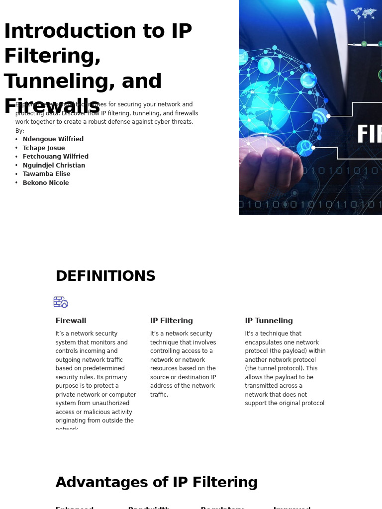 Introduction To IP Filtering Tunneling and Firewalls | PDF
