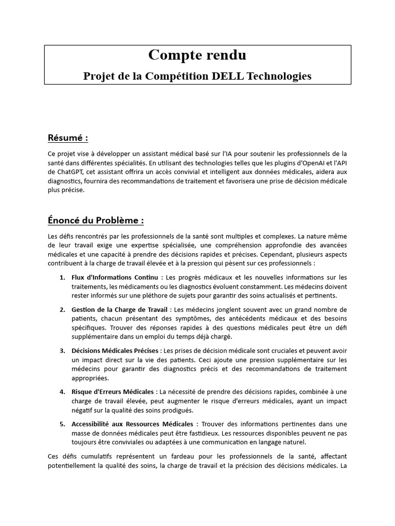 Compte Rendu | PDF