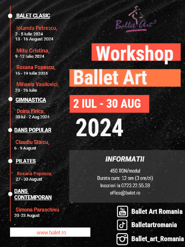 Workshop Ballet Art Vara 2024 | PDF