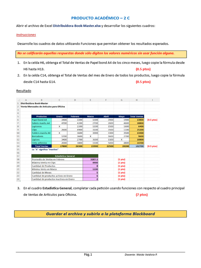 Instrucciones para El Desarrollo Del Proyecto - PA2 | PDF