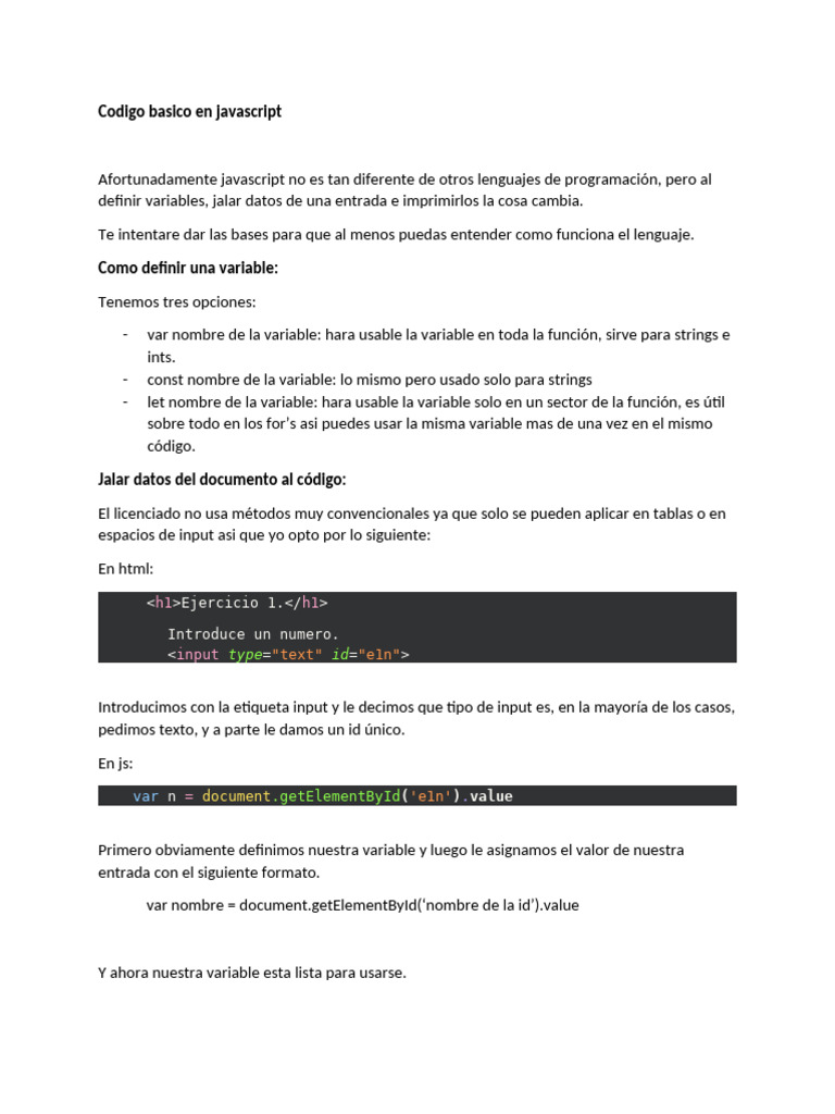 Como Usar Javascript by Yerco Intro | PDF