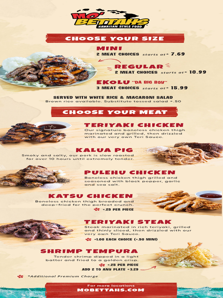 Take Home Menu B | PDF