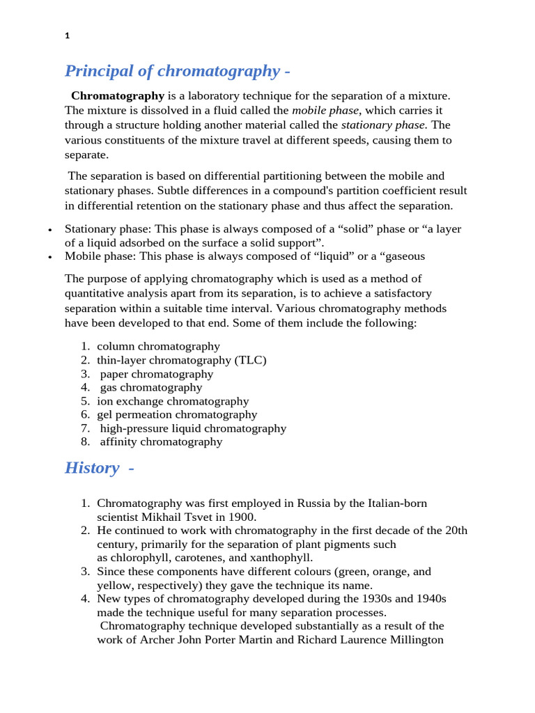 Chromatography | PDF