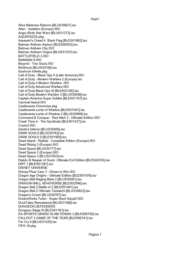 Juegos PS3 Agosto 2024 | PDF