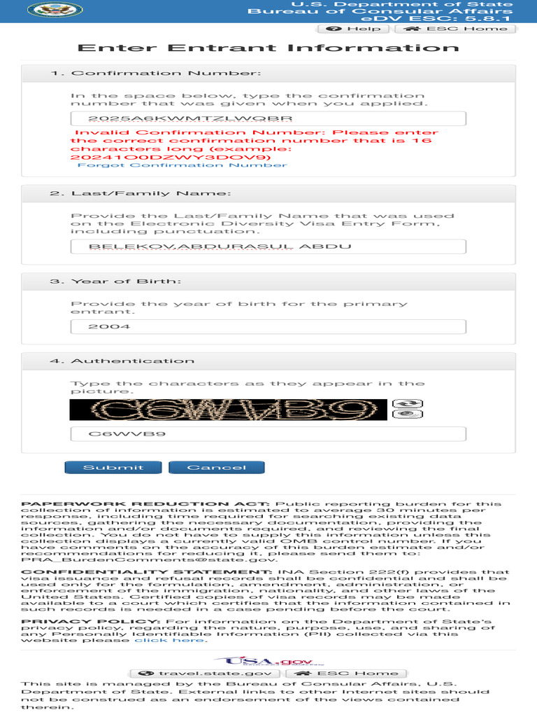 Entrant Status Check Web Site | PDF