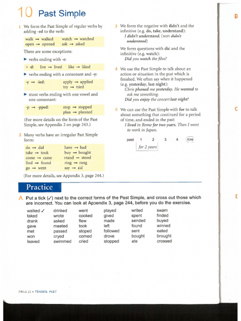 10 Past simple | PDF