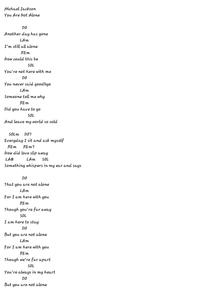 You Are Not Alone | PDF | Poetry