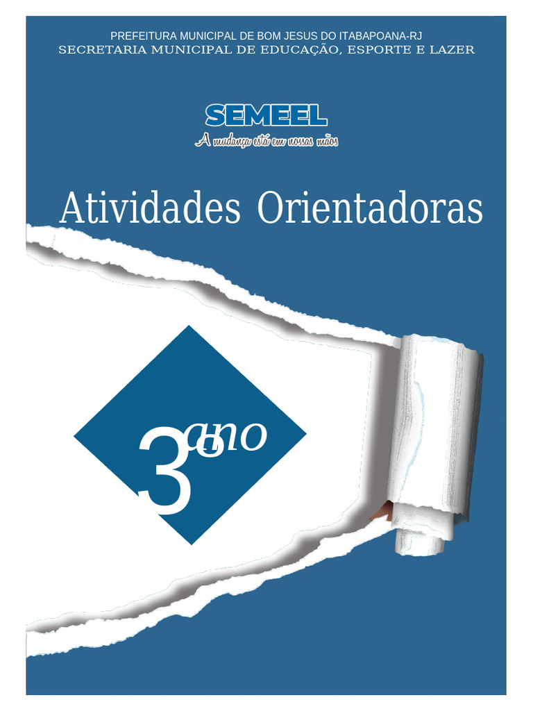 ATIVIDADES 3o ANO 2a SEMANA AGOSTO | PDF