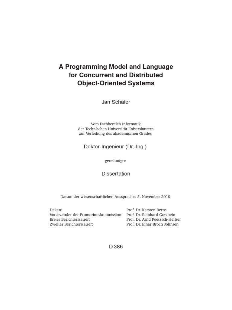 A Programming Model and Language For Concurrent Systems | PDF
