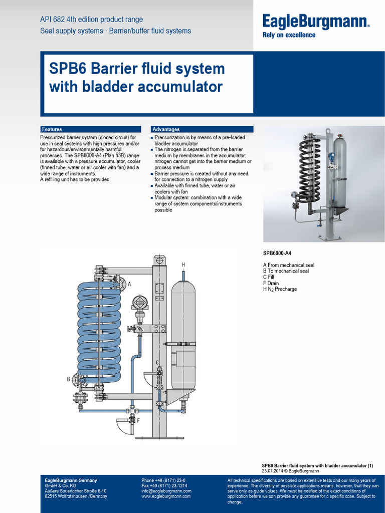 EagleBurgmann - SPB6 Barrier Fluid System With Bladder Accumulator - EN ...