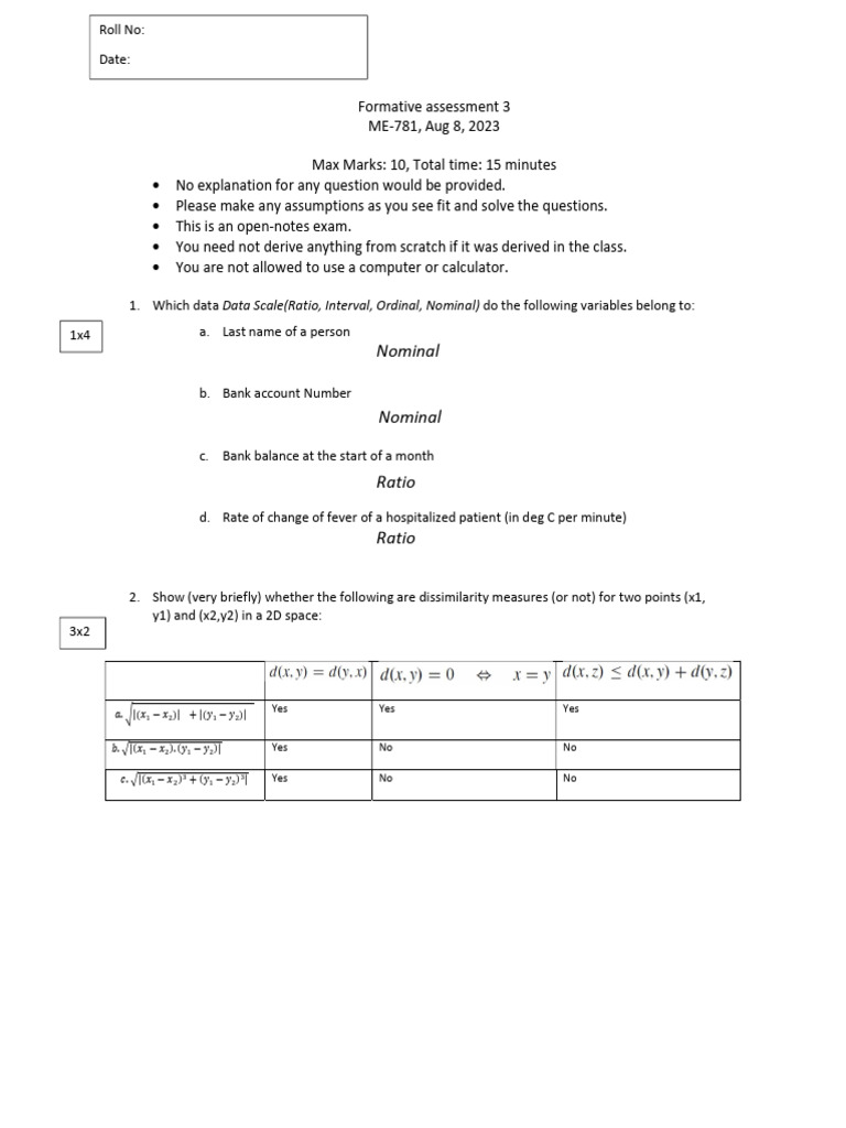 Formative Assessment 3 | PDF