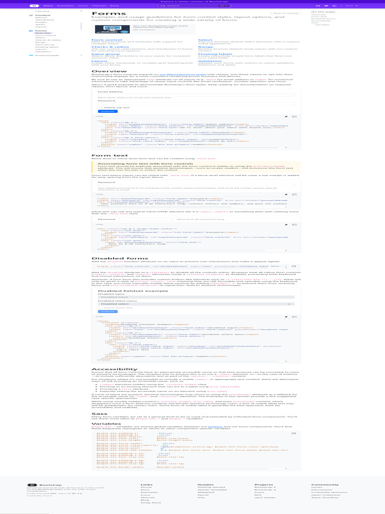 01-Forms Bootstrap v5.2 | PDF