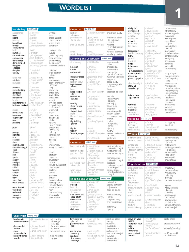 New Password B1 Wordlists | PDF