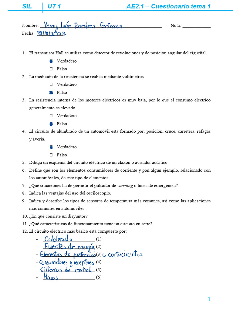AE2.1 - Cuestionario Tema 1 | PDF
