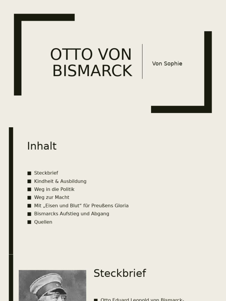 Otto Von Bismarck | PDF