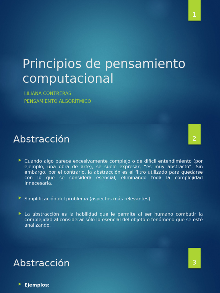 2 Principios de Pensamiento Computacional | PDF