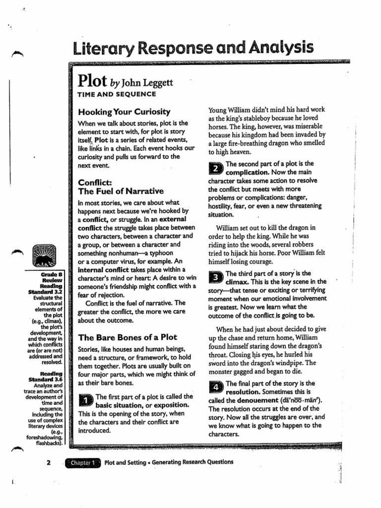 Literary Response and Analysis Character by John Leggett | PDF