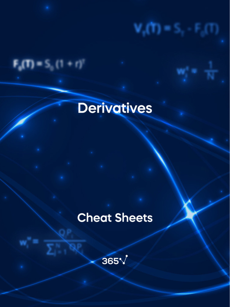 Financial Derivatives Cheat Sheet Pdf