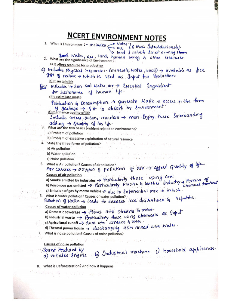 Ied Environment Notes | PDF