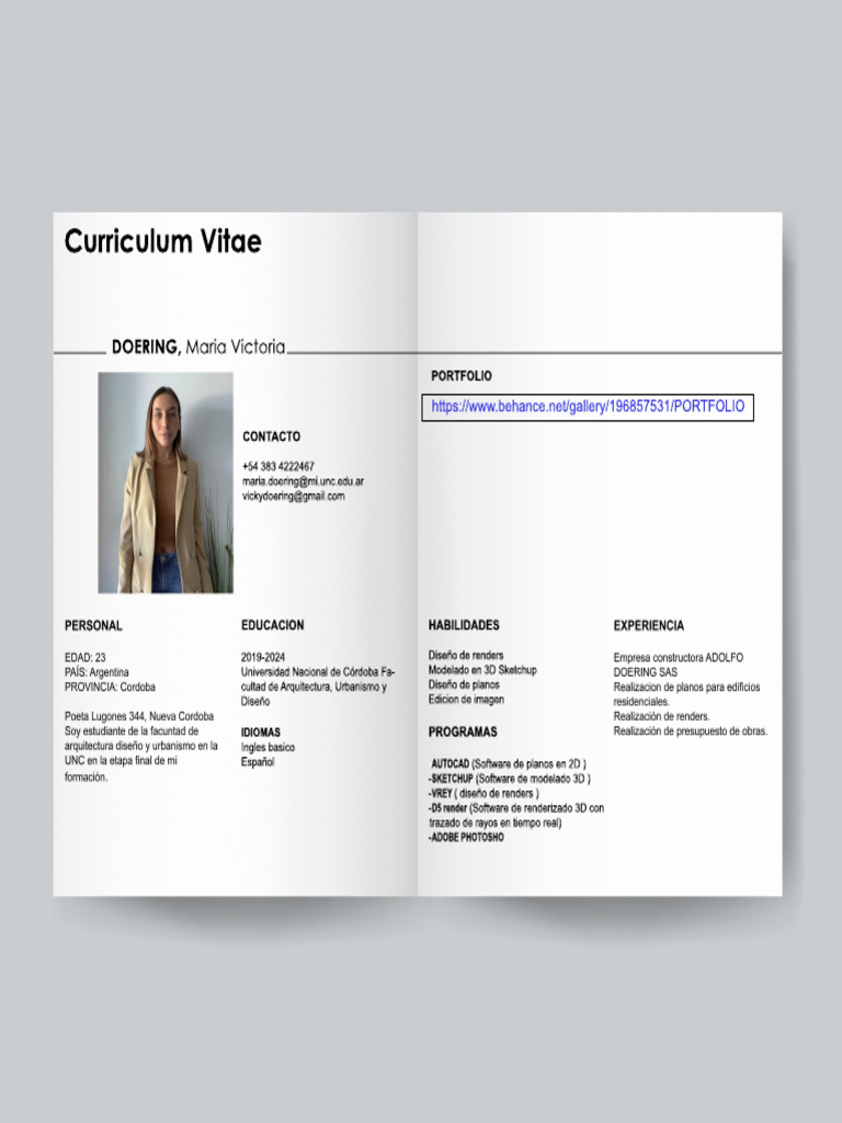 Curriculum Vitae. Maria Victoria Doering | PDF