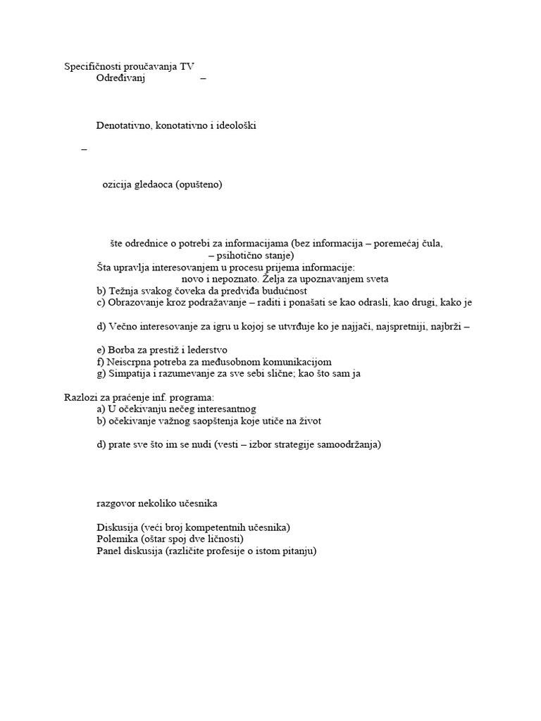 Informativni Program I Slicnosti I Reklamni | PDF