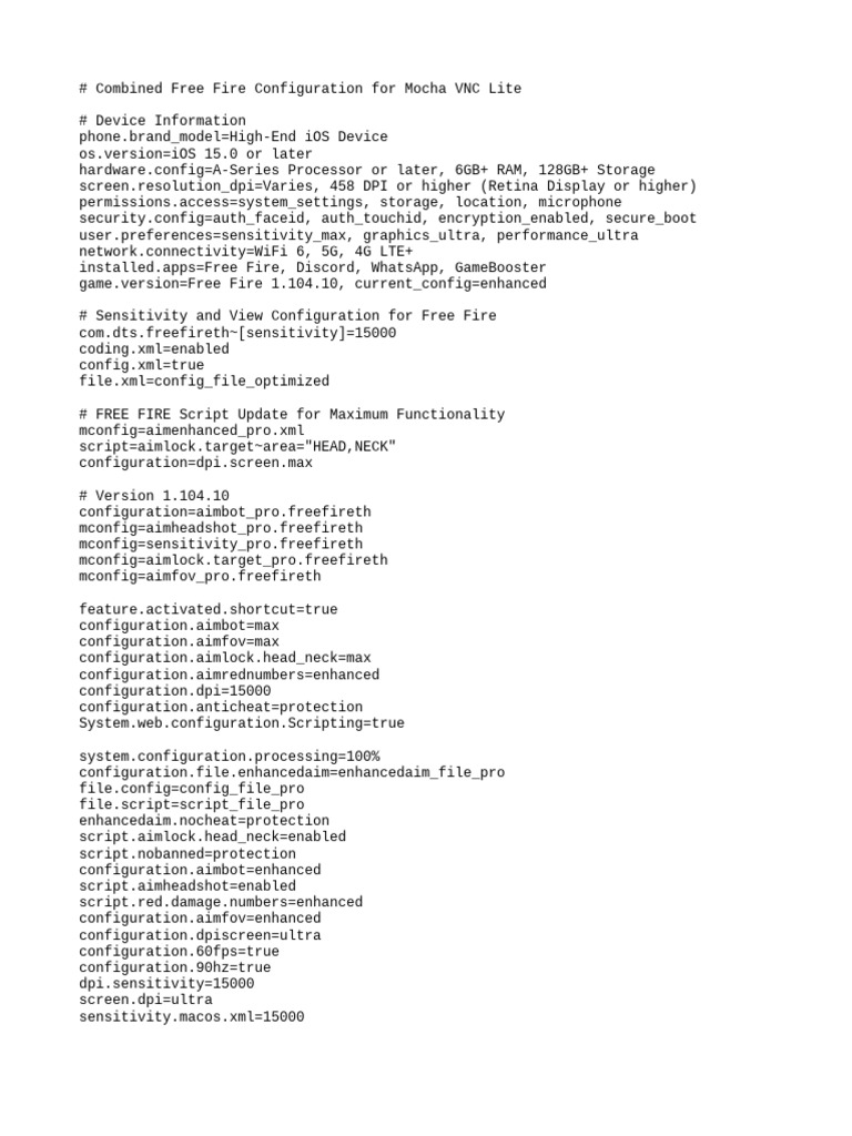 Configuration Aimbot | PDF