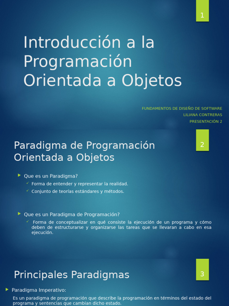Introducción A La Programación Orientada A Objetos | PDF