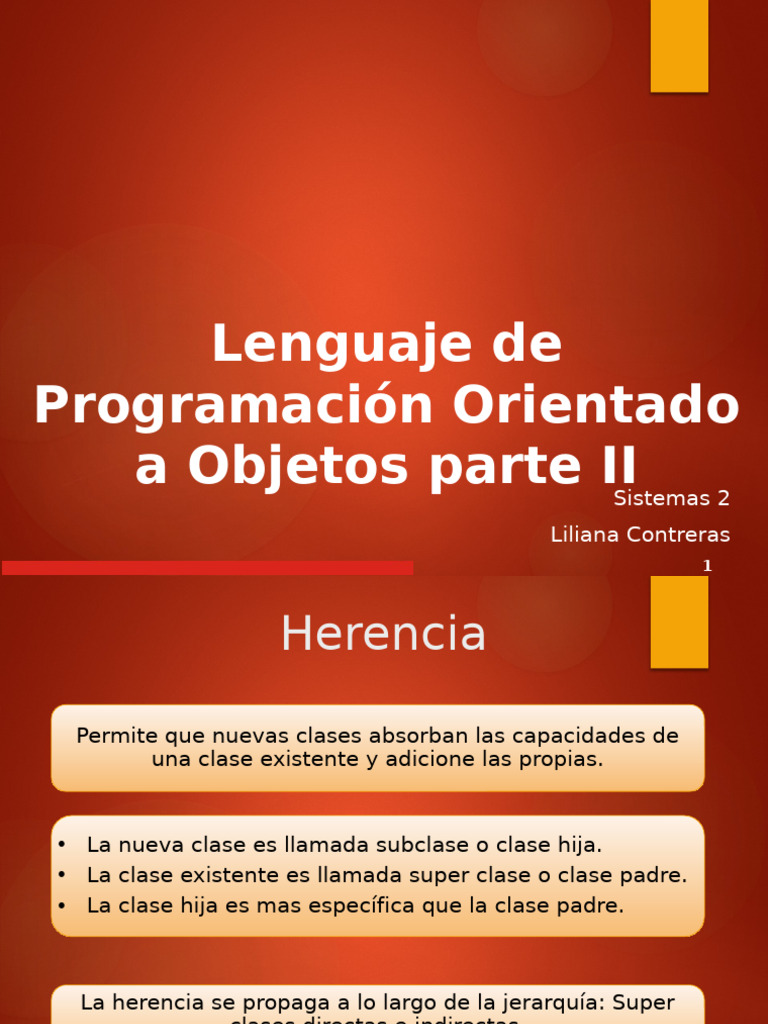Lenguaje de Programación Orientado A Objetos JAVA Parte II | PDF
