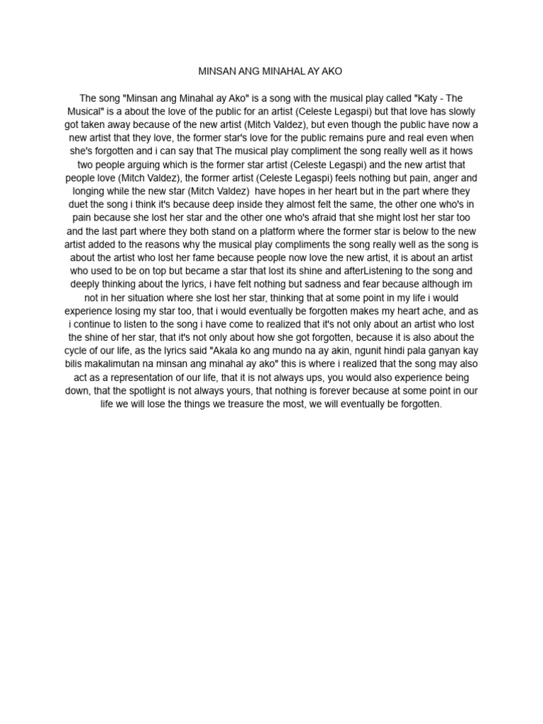 Minsan Ang Minahal Ay Ako-1 | PDF