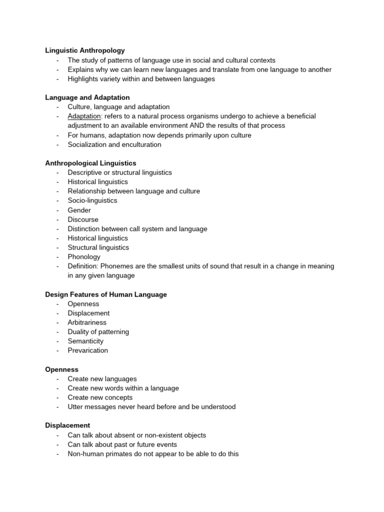 Linguistic Anthropology | PDF