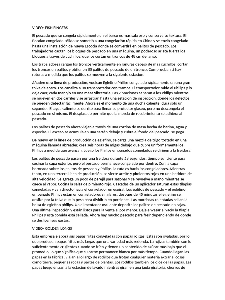 Resumen VIDEOS | PDF