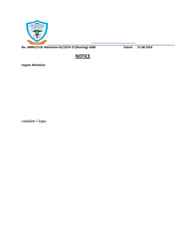 Final Seat Allocation For B.SC - Nursing 1st Round of Counselling 2024 ...