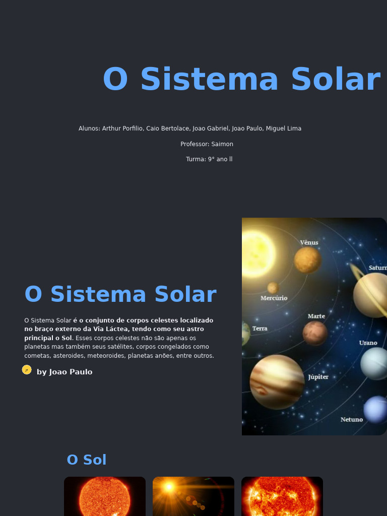 o Sistema Solar Original | PDF