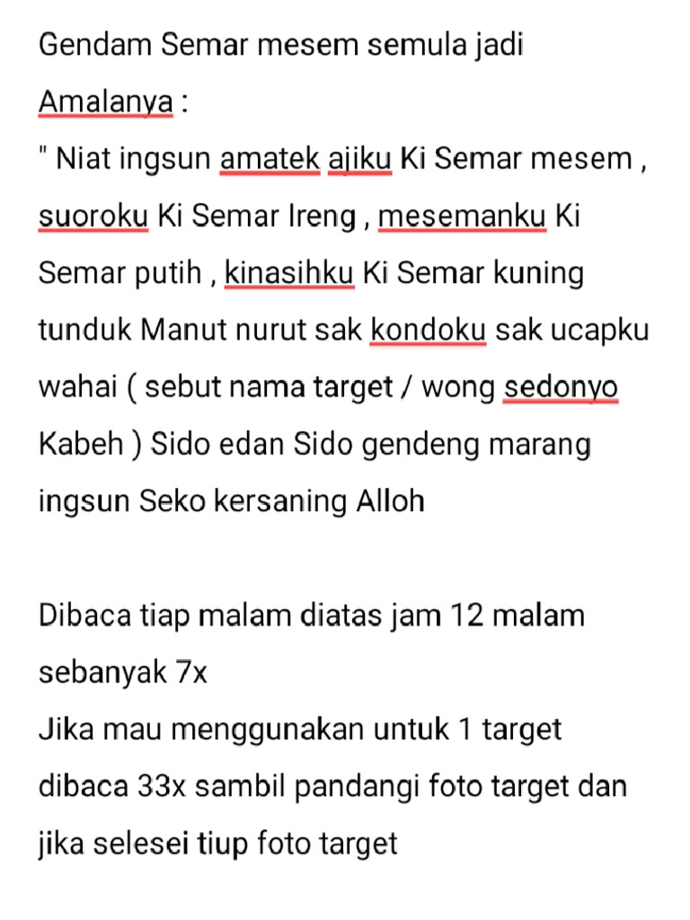 Gendam Semar Mesem | PDF